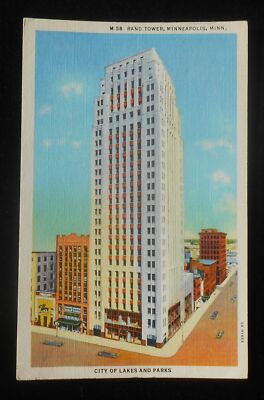 1946 Rand Tower Minneapolis MN Hennepin Co Postcard Minnesota | eBay