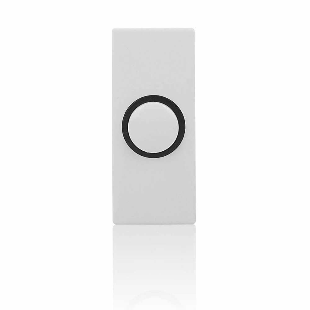 Door Bell Push Button White Illuminated/Lit or Unlit - Wired - Byron ...