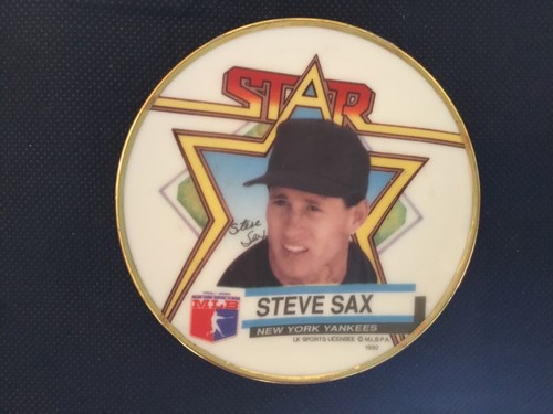 Steve Sax L K Sports 4 inch Plate New York Yankees | eBay