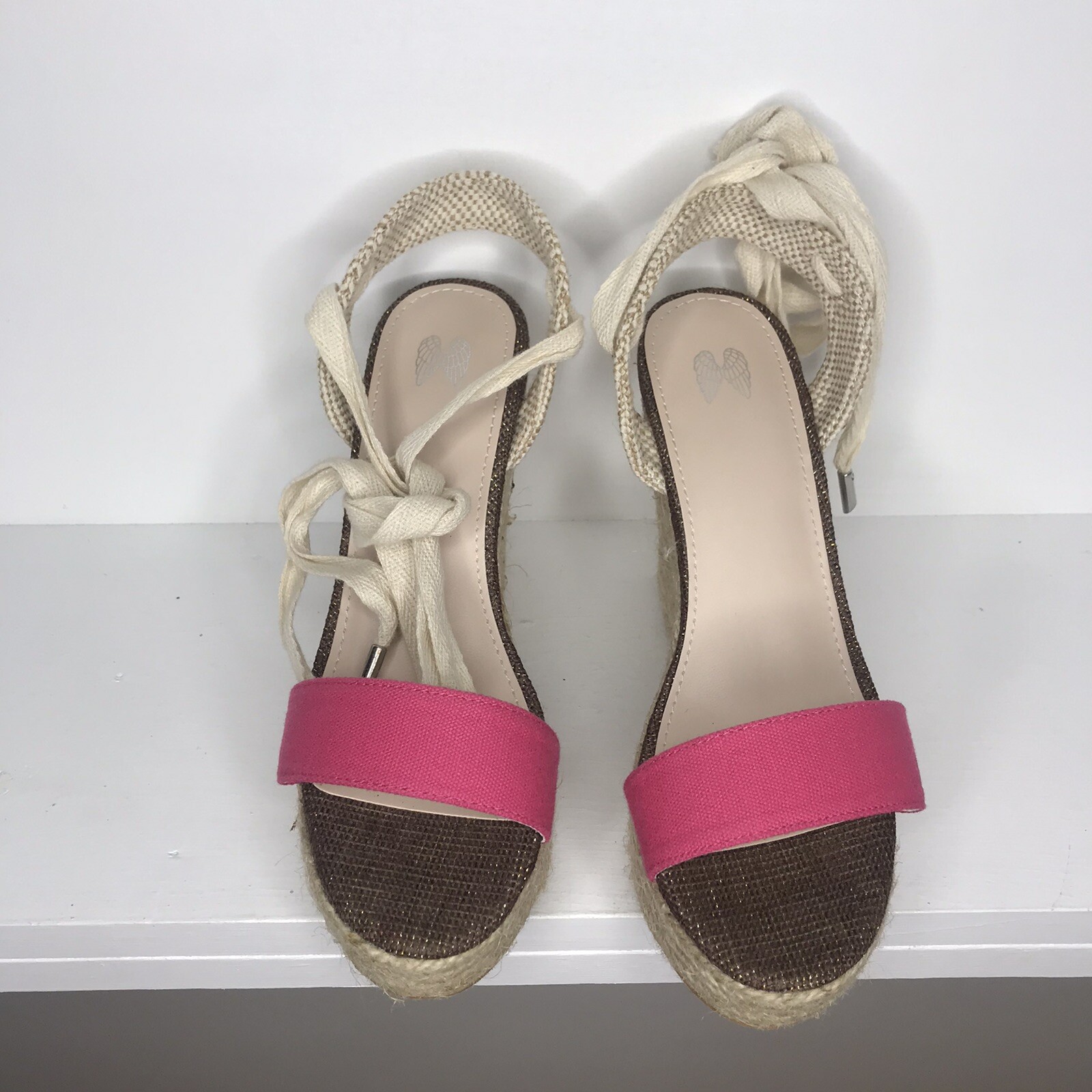 Victoria’s Secret Angle Wings Guava Pink Wedges Shoes… - Gem