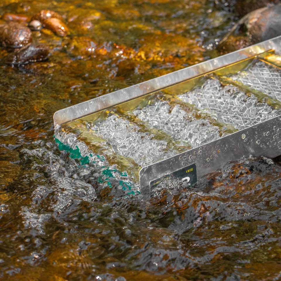 ASR Outdoor 27" Compact Aluminum Sluice Box with Flared Mouth Gold ...