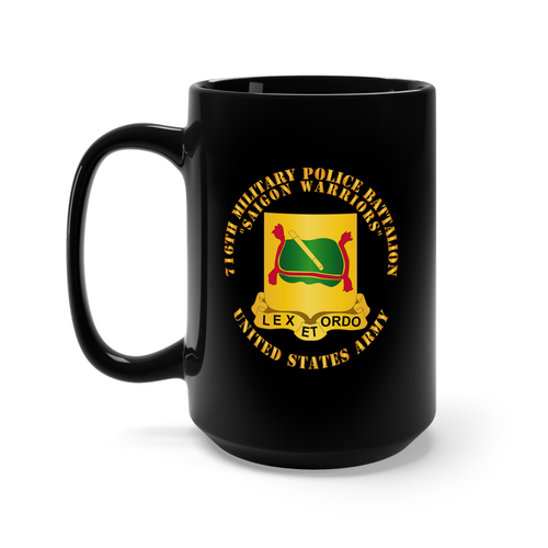 Black Mug 15oz - Army - 716th Military Police Battalion - Saigon ...