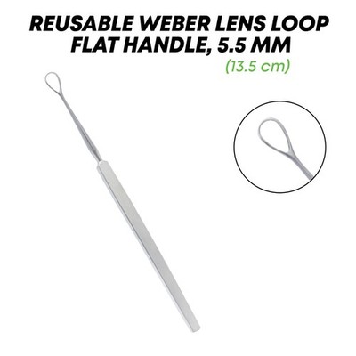 Weber lens Loop 5.5mm Tip Flat Handle Eyelid Ophthalmic Eye Surgical ...