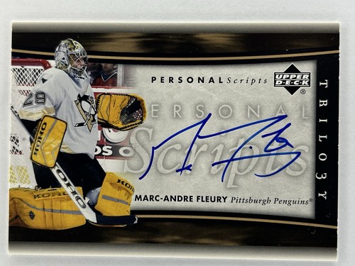 2005/2006 Trilogy Personal Scripts Marc Andre Fleury Autograph | eBay