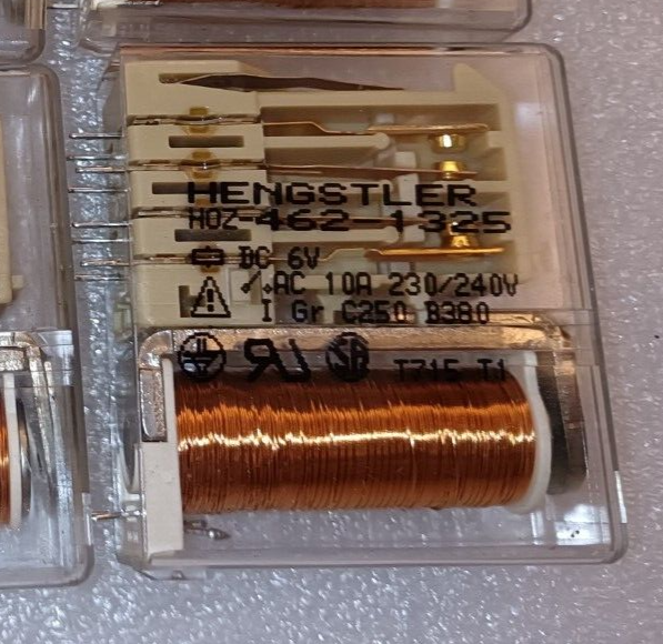 HENGSTLER SAFETY RELAY HOZ-462-1205/1325 DC6V AC10A 230/240V | eBay