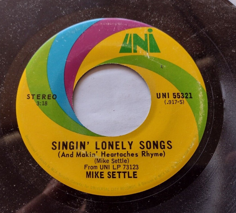 CANADA!!! Ex to NM- MIKE SETTLE Take It Easy On The Cryin' / Singin ...