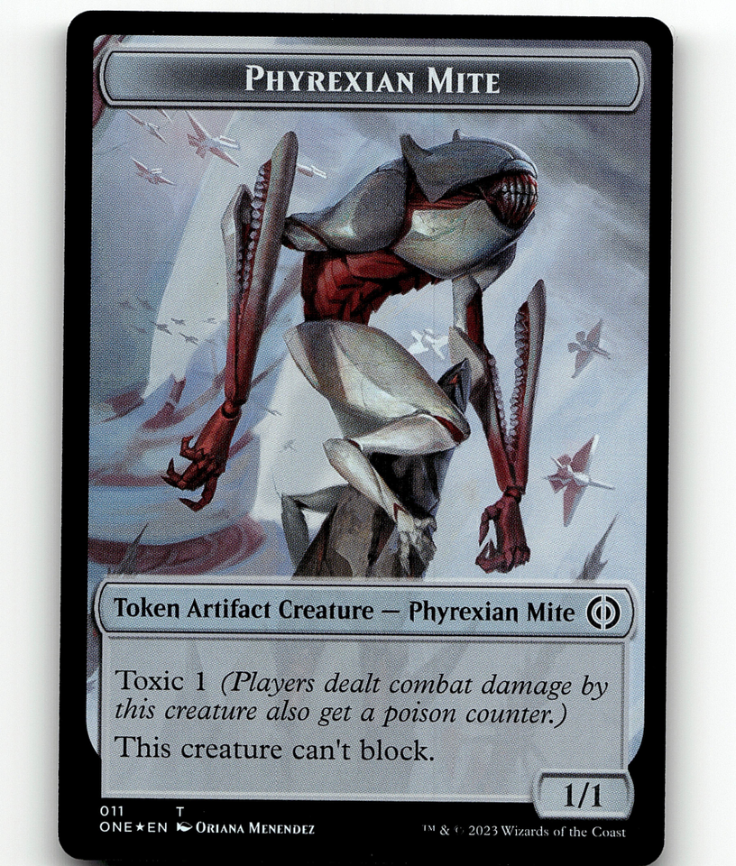MTG Phyrexian Mite (011) Phyrexian Germ FOIL Phyrexia: All Will Be ...
