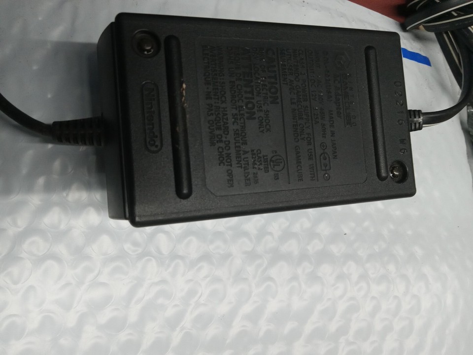 Official OEM Gamecube AC Power Adapter Cable Supply (DOL-002) Tested | eBay