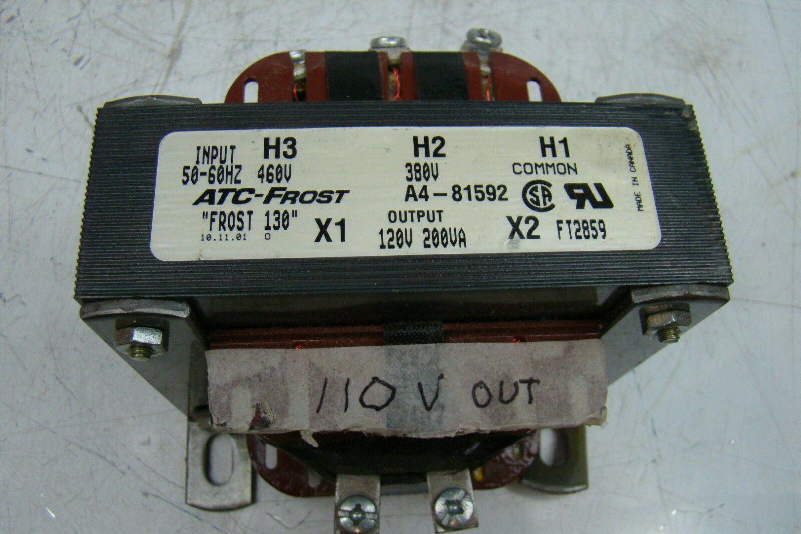 ATC-Frost Transformer 460V/380v x 120v A4-81592 | eBay