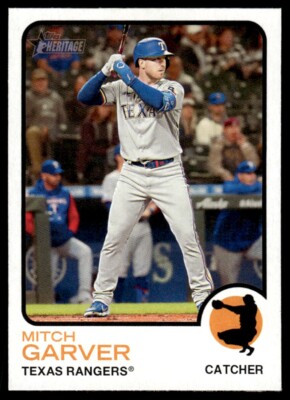 2022 Topps Heritage High Number Mitch Garver Texas Rangers #558 | eBay