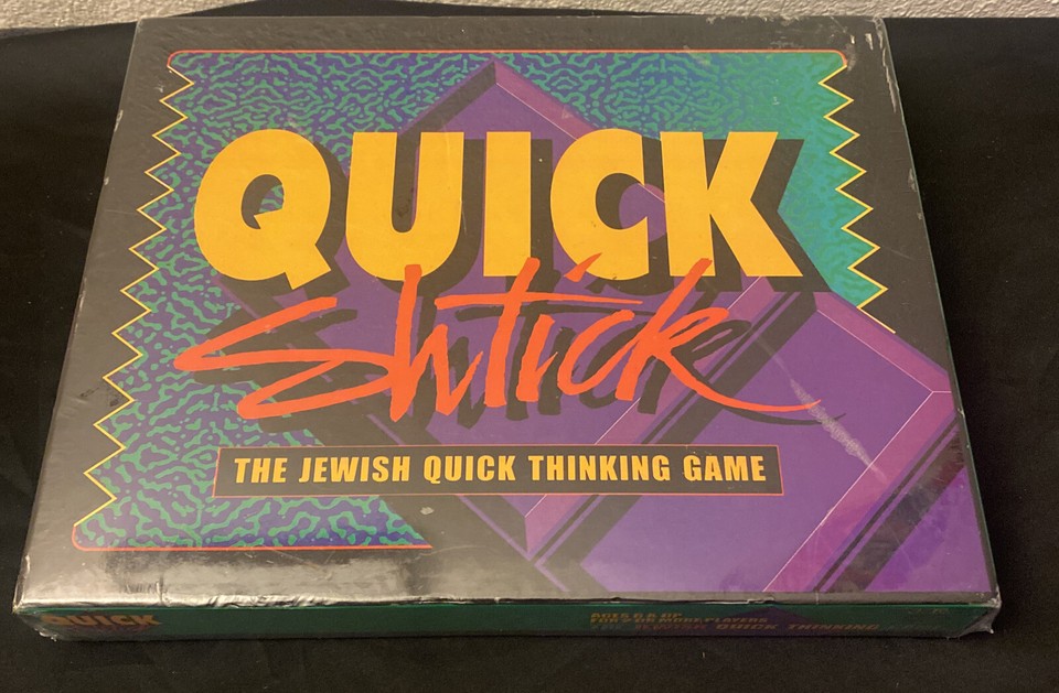 Quick Shtick Board Game The Jewish Quick Thinking Game Complete Set | eBay