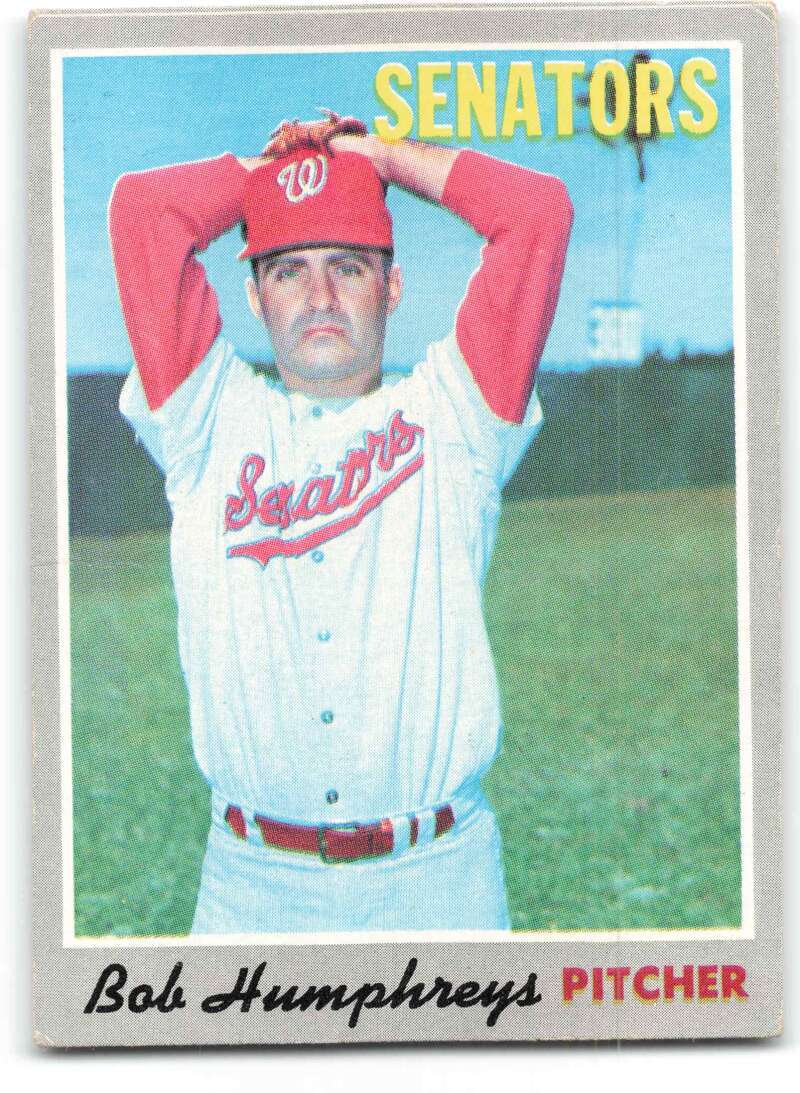 1970 Topps #538 Bob Humphreys EX Excellent Senators ID:278860 | eBay