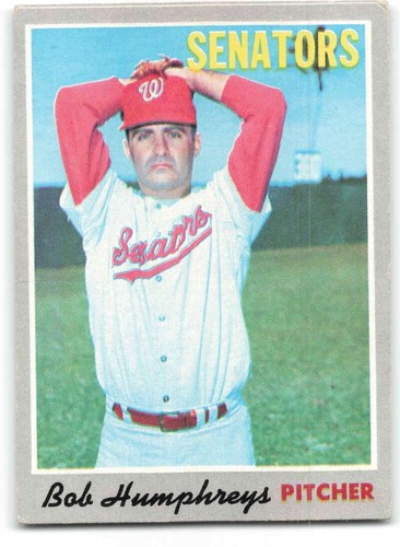 1970 Topps #538 Bob Humphreys EX Excellent Senators ID:278860 | eBay
