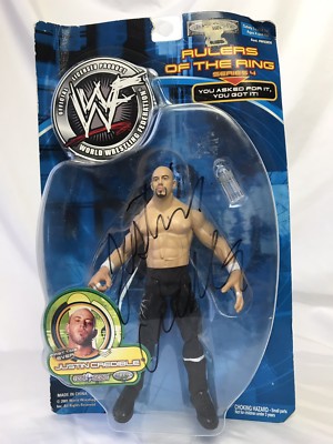 Signed WWF Justin Credible Jakks Pacific Wrestling Autographed Action ...