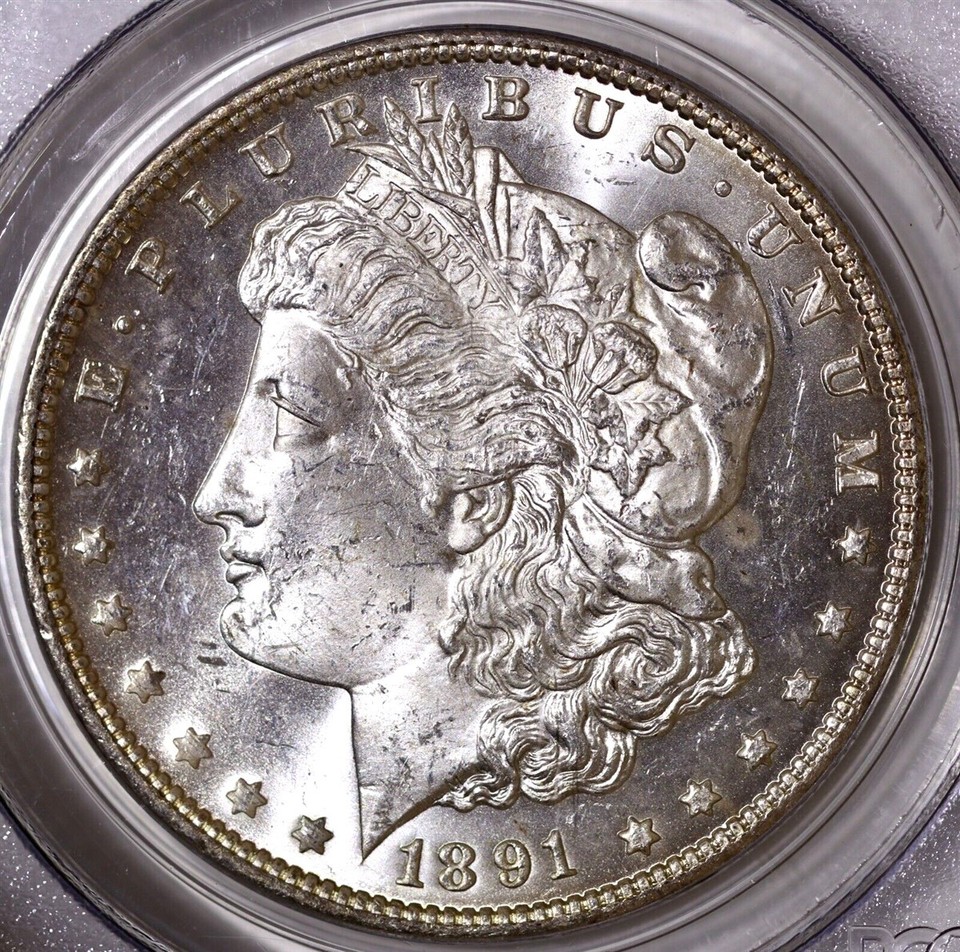 1891-CC Morgan Silver Dollar PCGS MS63 - Nice Flashy Original Coin | eBay