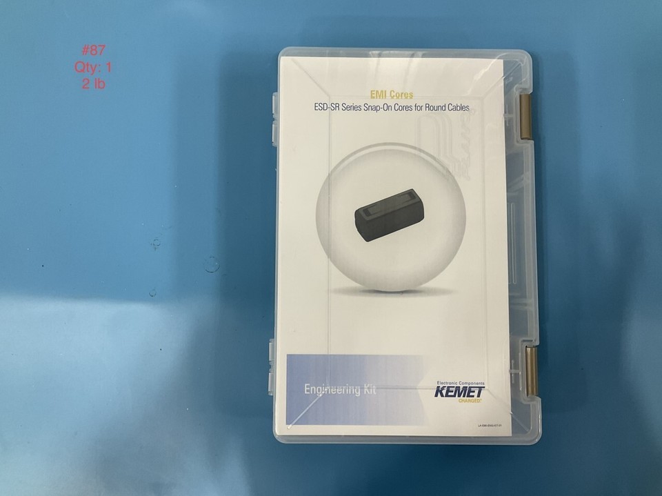 Kemet Engineering Kit EMI ESD-SR Snap-On Cores Round Cables EMI-ENG-KIT ...