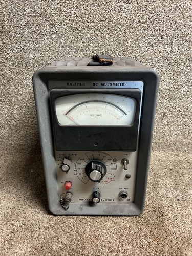 Vintage Millivac Instruments Model MV-77B DC Multimeter 115v 60Hz 6625 ...