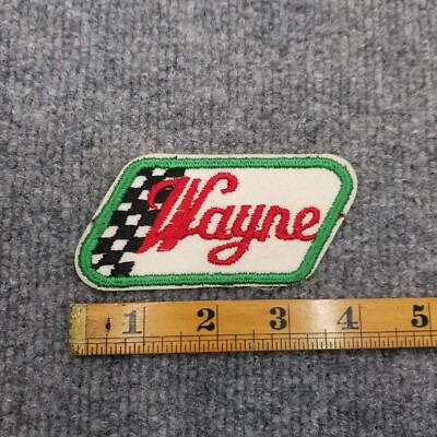 Vintage Wayne Name Patch Work Uniform Tag Shop Worker A3 | eBay