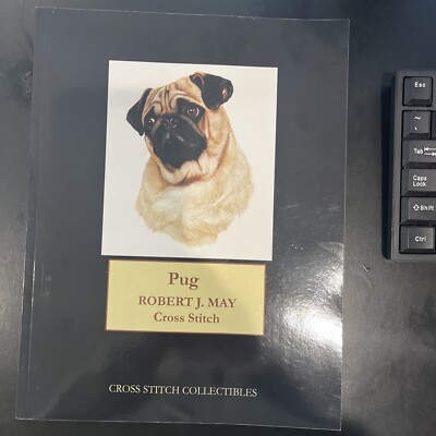 PUG Cameo Portrait Cross Stitch Pattern Book Robert J. May | eBay