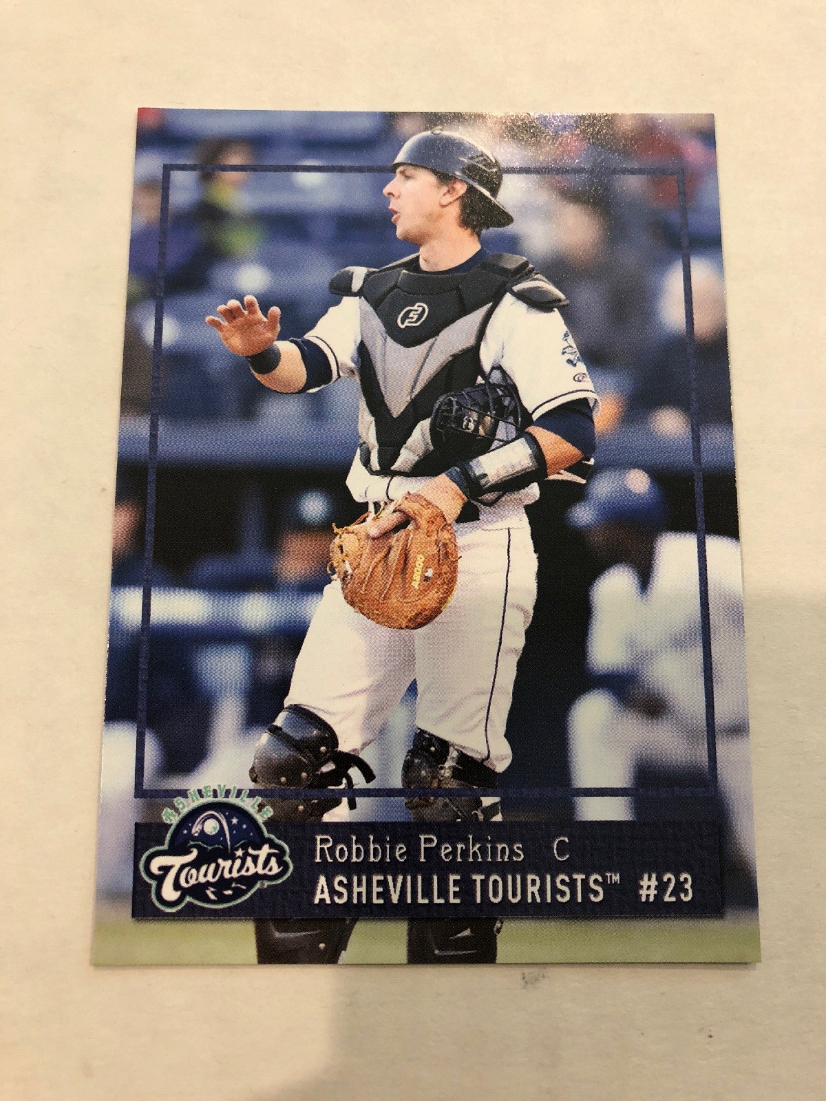 2018 Asheville Tourists Robbie Perkins RC Rookie Colorado Rockies AUS ...