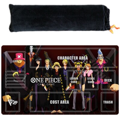 Straw Hat Pirates One Piece Playmat With Zones TCG Card Game Play Mat ...