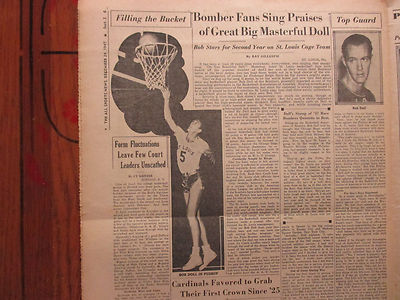 1947 The ALL-SPORTS NEWS/Sporting News Insert(BOB DOLL/JIM CONZELMAN ...
