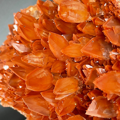 Rare Natural beautiful crystal dogtooth red calcite mineral specimen ...