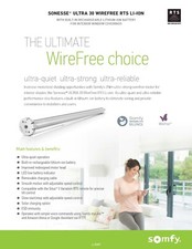 Somfy Sonesse ULTRA 30 WF RTS Li-Ion Motor for sale online | eBay