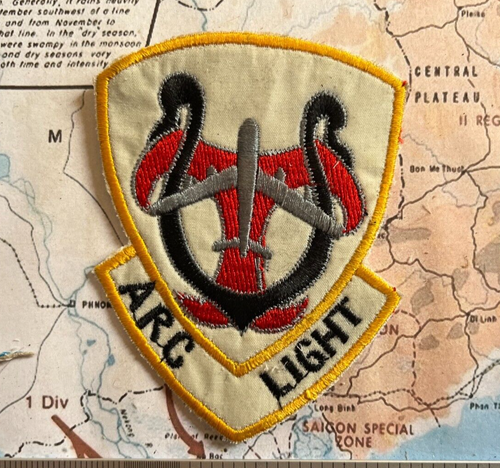 PATCH , US Air Force 4258th SWO ARC LIGHT Operation SAC Task force ...