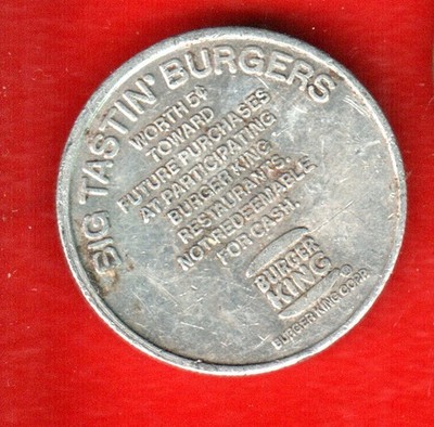 WORLD TOKEN BURGER KING | eBay
