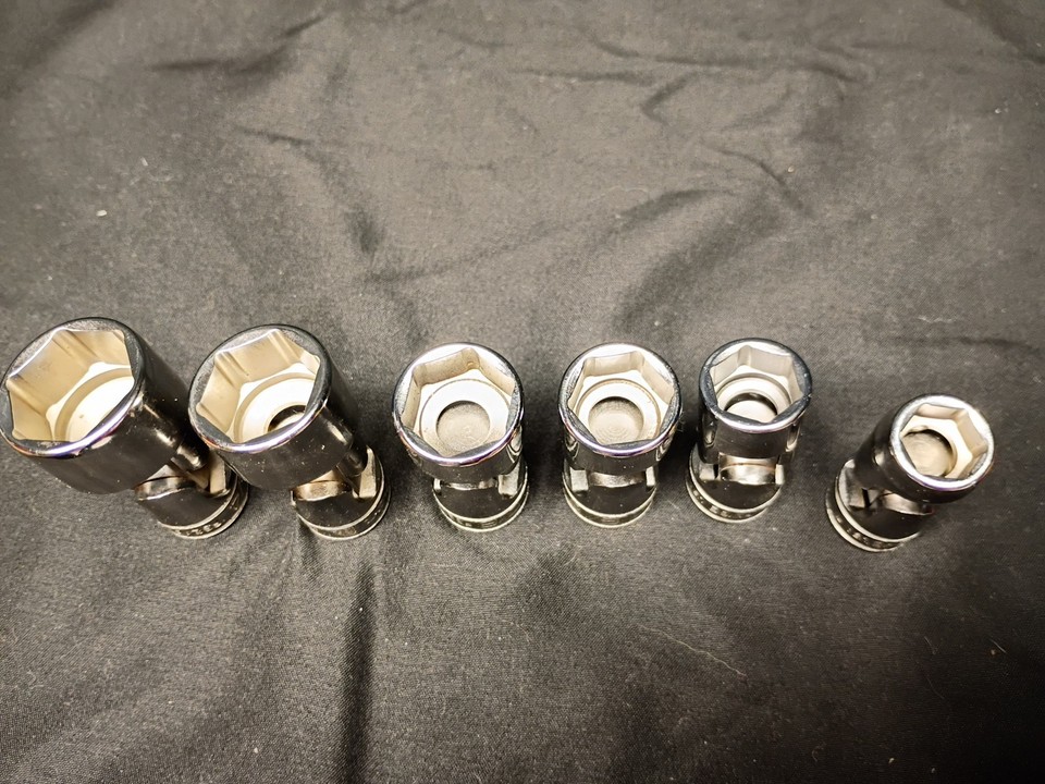 Snap-On 206AFSX 6 Pc 3/8" Dr 6 Pt SAE Flank Drive Shallow Universal ...