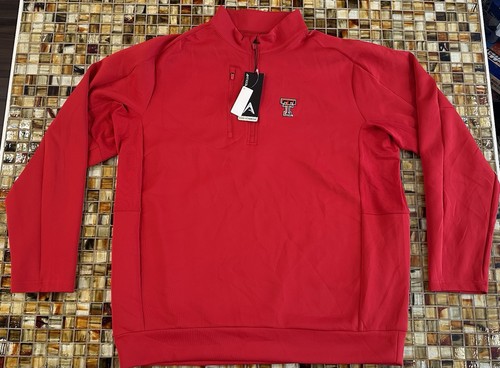 Texas Tech Red Raiders Red Antigua Generation Quarter Zip Pullover~2XL ...