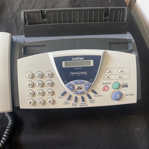 Brother FAX-575 Personal Office Fax Machine W/ Phone & Copier Facsimile ...