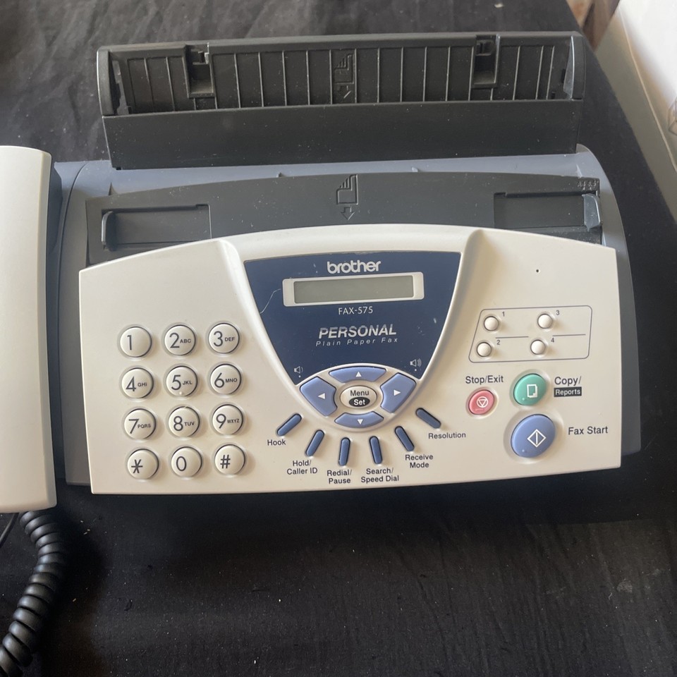 Brother FAX-575 Personal Office Fax Machine W/ Phone & Copier Facsimile ...