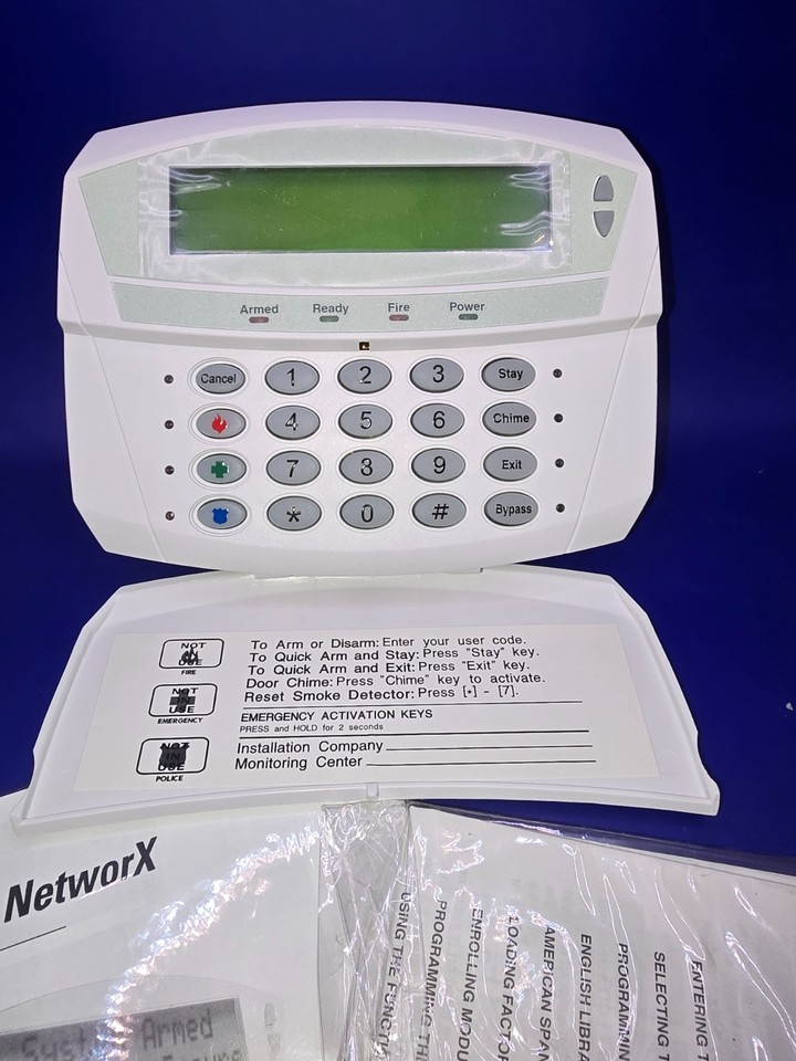 UTC Interlogix GE Security Caddx NetworX NX-1192E Alarm LCD Keypad 192 ...
