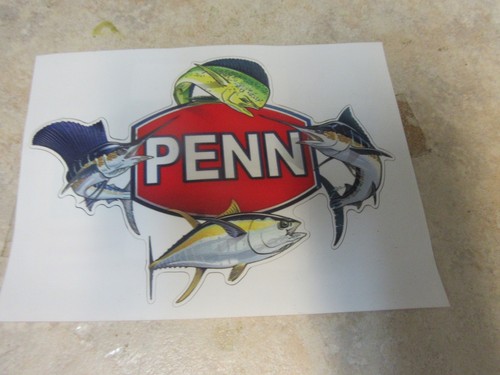 Lrg. 6"x4" Penn Reels Decal | eBay