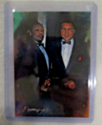 Joe Frazier & Muhammad Ali #19 Art Card Limited 16/50 Vela Signed ...