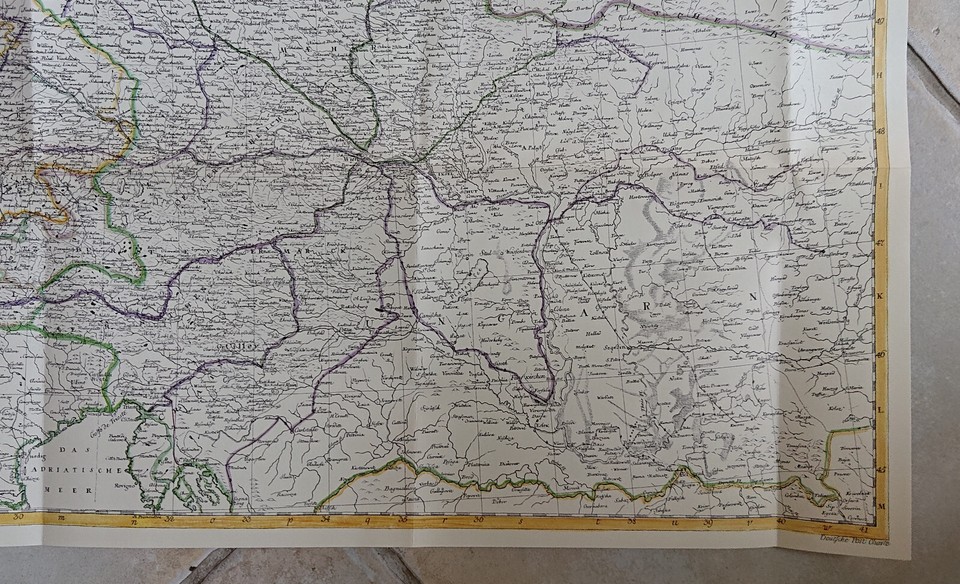 Form Sheet Geographical Map of the German Empire 1762 J. Chr. Rhode ...