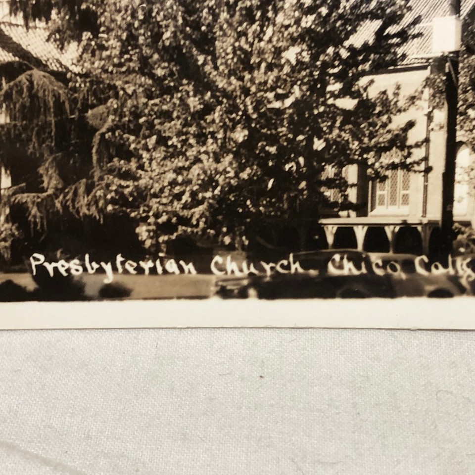 Vintage Real Photo Postcard Chico California Presbyterian Church Not ...