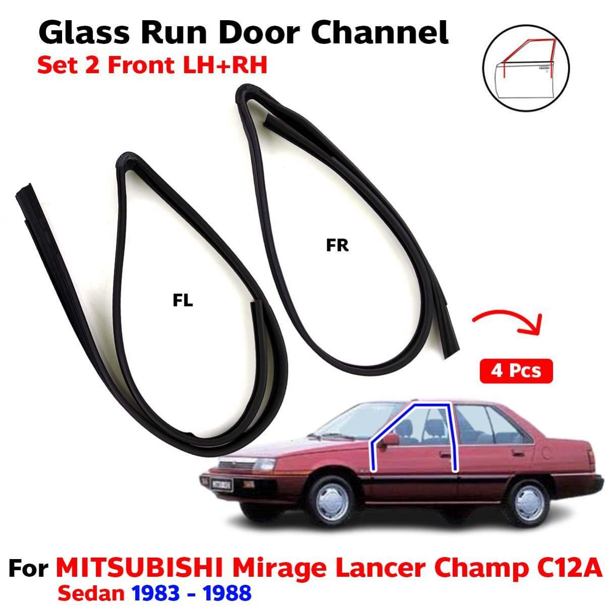 Glass Run Door Channel Front L+R Fits Mitsubishi Lancer Champ C12A ...
