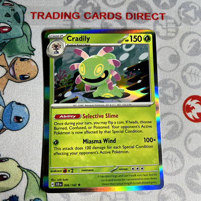 Cradily 006/142 S&V Stellar Crown Holo Rare Pokemon Card | eBay