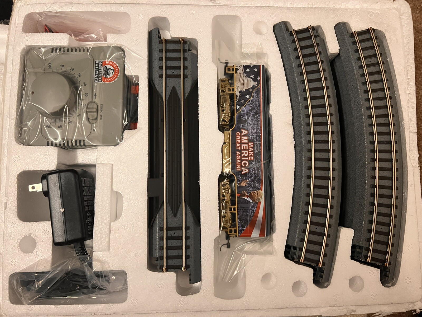 TRUMP EXPRESS HAWTHORNE VILLAGE BRADFORD EXCHANGE TRAIN SUPER TRACK ...