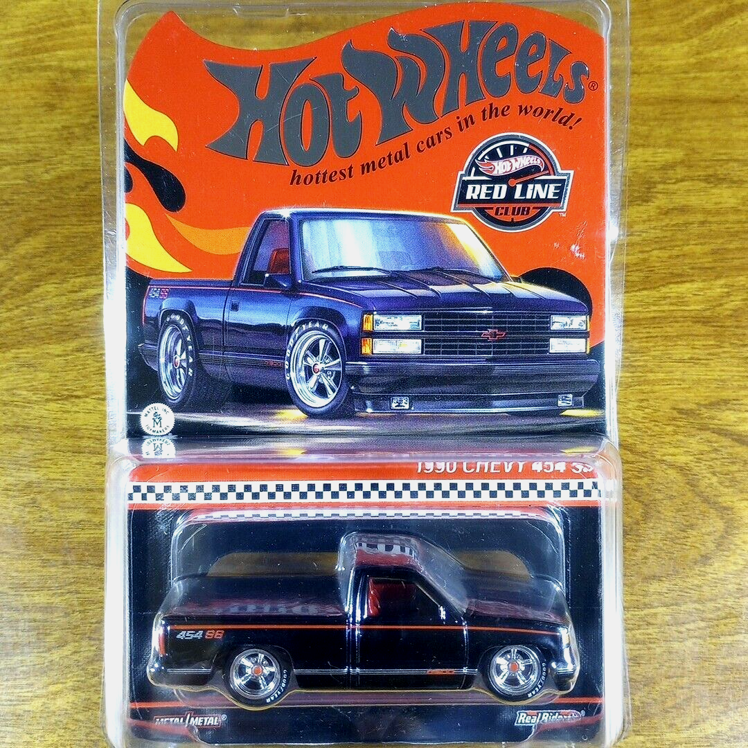 Hot Wheels RLC 1990 Chevy 454 SS Black Exclusive Real Riders Pickup ...