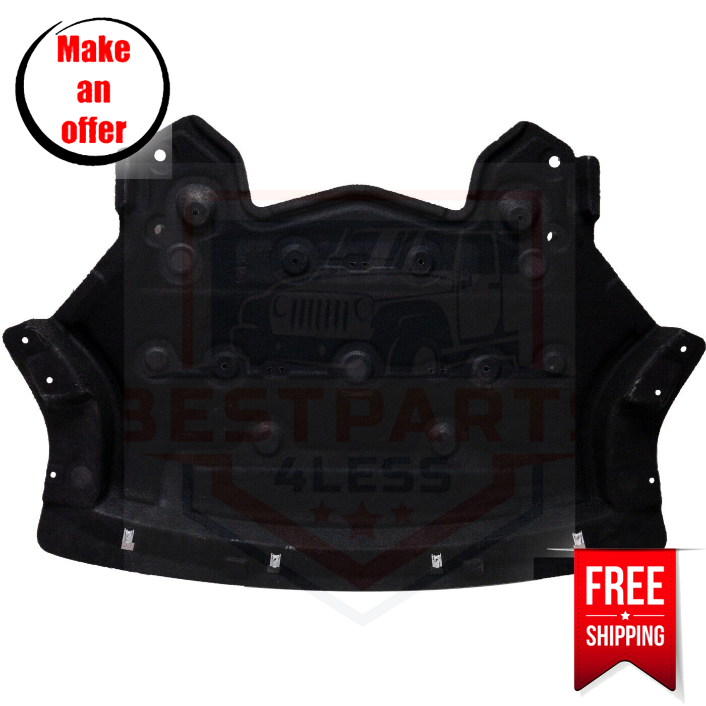 Front Engine Splash Shield 51757377130 BM1228192 for 2016-2018 BMW X5 ...