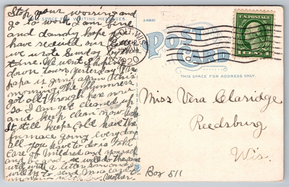 Beloit WI Wisconsin Science Hall Postcard Vintage Antique Card 1920 | eBay