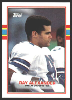 Ray Alexander #391 1989 Topps Dallas CowboysRC Rookie | eBay