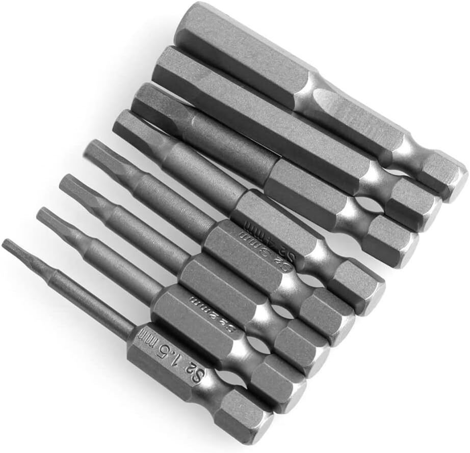 Impact Driver Allen Bits Set Hex Head Bit Long Alan Wrench Key Power ...