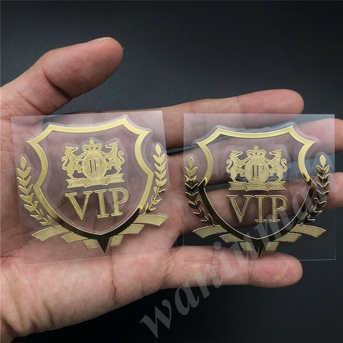 2x Golden JP Junction Produce VIP JDM Car Window Emblem Badges Decals ...