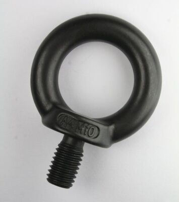 A4 316 Marine grade BLACK STAINLESS STEEL lifting eye bolt bolts M6 M8 ...