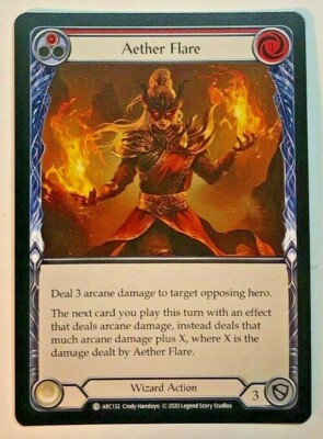 Flesh And Blood Arcane Rising Aether Flare (Red) ARC132 Unlimited NM/M ...